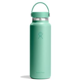 Trinkflasche Hydro Flask "40 OZ Wide Flex Cap, 1.182 ml", mermaid gr&uuml;n, H:28,3cm, Edelstahl, Kunststoff, Trinkflaschen, Trinkflasche, TempShield️ doppelwandige Vakuumisolierung
