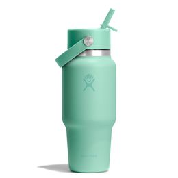 Trinkflasche Hydro Flask "24 OZ Wide Flex Straw Travel Bottle Cap, 710 ml", mermaid gr&uuml;n, H:27,94cm, Edelstahl, Trinkflaschen, Trinkflasche, Geeignet f&uuml;r alle Wide Mouth Kappen und Deckel