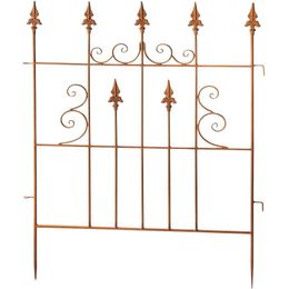 Gartenstecker Locker "Gartenstecker", braun, B:77cm H:100cm, Metall, Gartenstecker