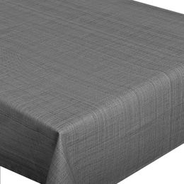 Tischdecke Delindo Lifestyle "SAMBA" Gr. 2, grau (anthrazit), B:140cm L:220cm, Polyester, Tischdecken, Tischdecke, Fleckabweisend, UV-best&auml;ndig, 230 g/m&sup2;
