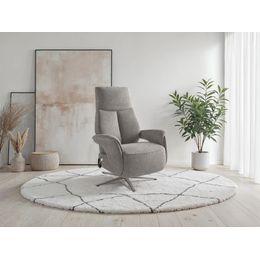 Sit & More TV-Sessel SIT & MORE "TV Lazy", grau, B:75cm H:110cm T:85cm, 100% Polyester, Sessel, mit Herz-Waage-Positon und 3 Motoren