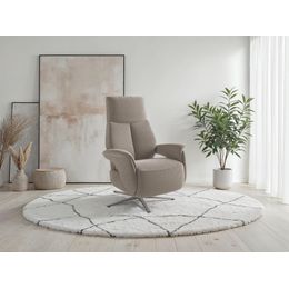 Sit & More TV-Sessel SIT & MORE "TV Lazy", taupe, B:75cm H:110cm T:85cm, 100% Polyester, Sessel, zur Auswahl mit Herz-Waage-Position