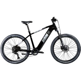 Z&uuml;ndapp E-Bike Z&Uuml;NDAPP "Z808" Gr. 50, schwarz (schwarz, grau), Elektrofahrr&auml;der, 50cm, 27,5 Zoll (69,85cm), Pedelec, Elektrofahrrad f&uuml;r Damen und Herren, MTB