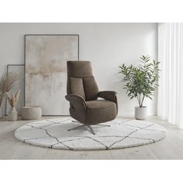 Sit & More TV-Sessel SIT & MORE "TV Lazy", braun, B:75cm H:110cm T:85cm, 100% Polyester, Sessel, zur Auswahl mit Herz-Waage-Position