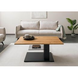 Couchtisch Wildeiche 110x70x46 natur lackiert / ge&ouml;lt KITZB&Uuml;HEL #130