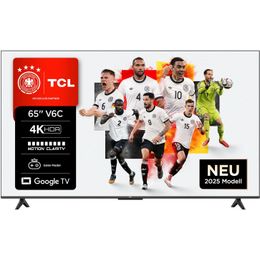 TCL LED-Fernseher "65V6CX1", Energieeffizienz: E (A-G), schwarz, 65, Fernseher, 4K HDR, Multi-HDR, Dolby Vision, Game Master, Smart TV, Apple TV