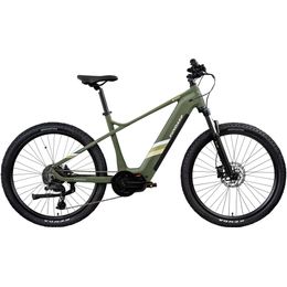 Z&uuml;ndapp E-Bike Z&Uuml;NDAPP "X900" Gr. 46, gr&uuml;n (khaki), Elektrofahrr&auml;der, 46cm, 27,5 Zoll (69,85cm), Pedelec, Elektrofahrrad f&uuml;r Damen und Herren, MTB, Topseller