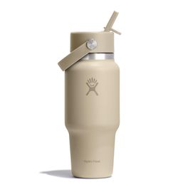Trinkflasche Hydro Flask "24 OZ Wide Flex Straw Travel Bottle Cap, 710 ml", oat, H:27,94cm, Edelstahl, Trinkflaschen, Trinkflasche, Geeignet f&uuml;r alle Wide Mouth Kappen und Deckel