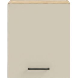 H&auml;ngeschrank KOCHSTATION "KS-Kolari", kaschmirfarben, eichefarben hell, B:50cm H:60,9cm T:36,6cm, FSC-zertifizierter Holzwerkstoff, Schr&auml;nke, H&auml;ngeschrank, Ma&szlig;e (B/T/H): 50 x 36,6 x 60,9 cm