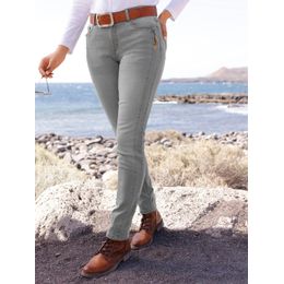 WITT Damen Jeans in modischer Waschung, light grey-denim, Gr&ouml;&szlig;e 20