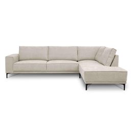 Ecksofa OTTO HOME "OLAND L-Form, B: 289 cm, Skandi-Design", beige, B:289cm H:85cm T:210cm, 100% Polyester, Sofas, Ecksofa, Struktur, Flachgewebe, Luxus-Microfaser, Boucle