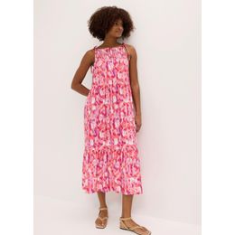 bonprix Tr&auml;gerkleid, rosa, Gr.40/42 (M), sommerliches Jerseykleid in Midil&auml;nge mit Spaghettitr&auml;gern zum Binden auf der Schulter