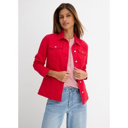 bonprix Jeansjacke, rot, Gr.40, Sch&ouml;ne Jeansjacke, 98% Baumwolle