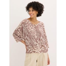 bonprix Fledermauspullover, beige, Gr.52/54 (XXL), schicker Fledermauspullover