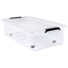 Deuba Aufbewahrungsbox Transparent 60x40x17cm 30L stapelbar