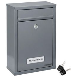Monzana Briefkasten Silber 32x22x9cm