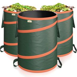 Gardebruk Popup Gartenabfallsack 3er-Set Gr&uuml;n je 165 Liter