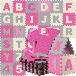 Spielwerk Puzzlematte 86-tlg Pink