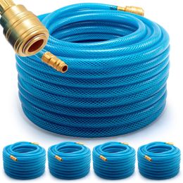 Monzana Druckluftschlauch 5er-Set 20m Schnellkupplung/Stecker