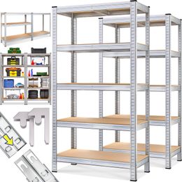 Monzana Schwerlastregal 2er-Set 170x75x30cm verzinkt 350kg