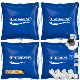 Monzana Poolkissen 4er-Set Blau 120x120cm -20&deg;C