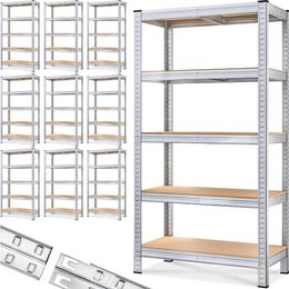Deuba Schwerlastregal 10er-Set 180x90x40cm verzinkt 875kg