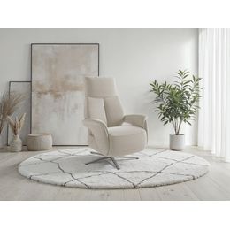 Sit & More TV-Sessel SIT & MORE "TV Lazy", creme, B:75cm H:113cm T:85cm, 100% Polyester, Sessel, zur Auswahl mit Herz-Waage-Position