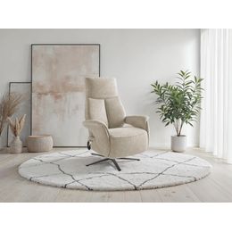 Sit & More TV-Sessel SIT & MORE "TV Lazy", silber, B:75cm H:110cm T:85cm, 100% Polyester, Sessel, mit Herz-Waage-Positon und 3 Motoren