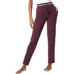 feel good Damen Dehnbund-Hose burgund Gr&ouml;&szlig;e 36/38