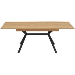Esstisch OTTO HOME "Vendy", naturfarben, B:160cm H:77cm T:90cm, Tische, Esstisch, ausziehbarer Tisch mit pflegeleichter Oberfl&auml;che, 160-210 cm