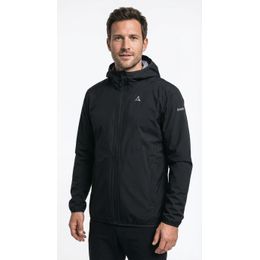 Sch&ouml;ffel Outdoorjacke SCH&Ouml;FFEL "Jacket Style Migandi MNS", Herren, Gr. 50, schwarz, Taft, Obermaterial: 100% Polyester, unifarben, hoch geschlossener Ausschnitt, eingesetzt elastischer Bund, Jacken Outdoorjacke