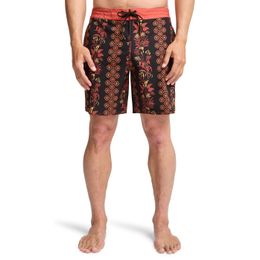 Boardshorts Billabong "Good Times Low Tide", Herren, Gr. 30S, schwarz print, Obermaterial: 92% Microfaser, 8% Elasthan;, Hosen