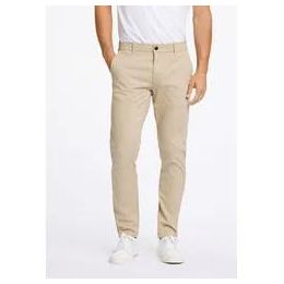 Chinos LINDBERGH "Chino Slim Fit", Herren, Gr. 31, L&auml;nge 32, beige (sand), Obermaterial: 98% Baumwolle, 2% Elasthan, unifarben, slim fit, Hosen