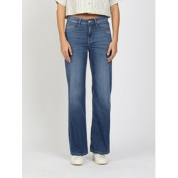 Weite Jeans Gang "Gang Jeans Wide Fit 94AMELIE WIDE", Damen, Gr. 28, blau, Denim/Jeans, 88% Baumwolle, 9% Elastomultiester, 3% Lyocell, Jeans