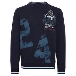 Longpullover FQ1924 "Sweatshirtpullover FQMangus", Herren, Gr. L, blau (navy blazer), Obermaterial: 60% Baumwolle CO. 40% Polyester PES., Sweatshirts Longpullover