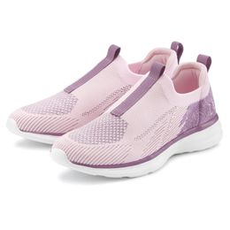 active by Lascana Sneaker LASCANA ACTIVE "Turnschuhe, Slip-On-Sneaker, Slipper, Freizeitschuh", Herren, Gr. 35, rosa (rose, flieder), Obermaterial: 100% Textilmaterial. Decksohle: 100% Textilmaterial. Futter: 100% Textilmaterial. Laufsohle: 100% Synthetik, Mesh, mehrfarbig, Basic, Schuhe Sneaker, ultraleicht und bequem zum Reinschl&uuml;pfen VEGAN
