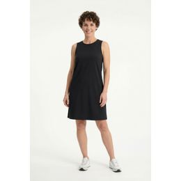 Sommerkleid Jack Wolfskin "TRAVEL DRESS W", Damen, Gr. L (42/44), N-Gr, schwarz, Obermaterial: 100% Polyester, Kleider Sommerkleid