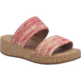 Slipper Josef Seibel "Evita 02, pink-multi", Damen, Gr. 37, pink (pink, multi), Obermaterial: 100% Textilmaterial TEXMAT., Schuhe Slipper