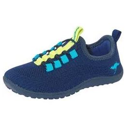 Sneaker Kangaroos "K-BFK BOLE", M&auml;dchen, Gr. 32, blau (navy, lime), Textil, Schuhe Sneaker, Barfussschuh
