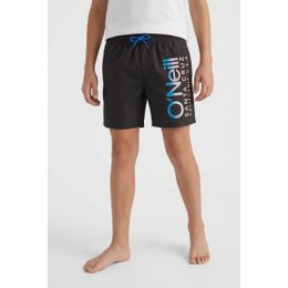 O`Neill Badeshorts O'NEILL "O'NEILL CALI SWIMSHORTS", Jungen, Gr. 128 (122), N-Gr, schwarz out, Obermaterial: 100% Polyester. Futter: 100% Polyester, Badehosen Badeshorts, f&uuml;r Kinder, mit Eingrifftaschen, mit Innenhose aus Mesh