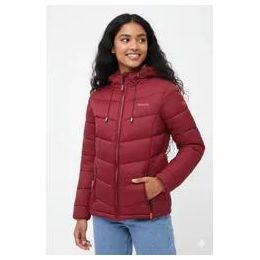 Steppjacke Bench. "JIYRA", Damen, Gr. 46, cranberry, Steppware, Obermaterial: 100% Nylon. Futter: 100% Polyester, unifarben mit Farbeinsatz, h&uuml;ftlang, ohne Ausschnitt, Jacken Steppjacke, leichte, taillierte &Uuml;bergangsjacke mit breiter Steppung und Kapuze