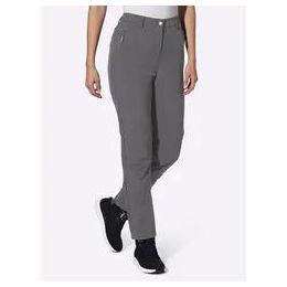 Softshellhose Casual Looks, Damen, Gr. 54, Normalgr&ouml;&szlig;en, grau (anthrazit), 94% Polyester, 6% Elasthan, unifarben, Hosen Softshellhose