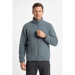 Fleecejacke Jack Wolfskin "LITE CURL FZ M", Herren, Gr. M (50), grau odessa, Obermaterial: 100% Polyester. Futter: 100% Polyester, normal, Jacken Fleecejacke, Atmungsaktiv, leicht, &Uuml;bergangsjacke