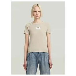 G-Star Raw T-Shirt G-STAR "Embro Patch Slim T-Shirt", Damen, Gr. XS, dk brick, Obermaterial: 100% Baumwolle, Shirts T-Shirt