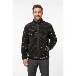 Fleecejacke Jack Wolfskin, Herren, Gr. L, lichen peat, Obermaterial: 100% Polyester, normal, Jacken Fleecejacke, &Uuml;bergangsjacke f&uuml;r Wandern und Trekking, mit weichem SHERPA FLEECE 300