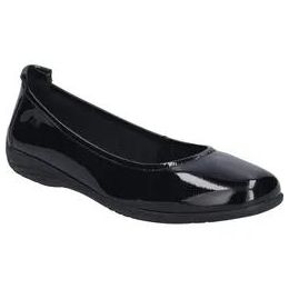 Ballerina Josef Seibel "Fenja 01, black-black", Damen, Gr. 39, schwarz (schwarz, schwarz), Obermaterial: 100% Rindsleder Leather cow., Schuhe Ballerina
