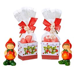 Geschenkt&uuml;tchen 2er-Set &raquo;Erdbeerkinder&laquo;