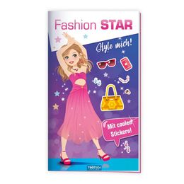 Tr&ouml;tsch Malbuch Stickermalbuch Fashion-Star Filmstar