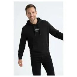 Kapuzensweatshirt Puma "ESS LOGO LAB STORY 1 HOODIE TR", Herren, Gr. S, Puma schwarz, Sweatware, Obermaterial: 68% Baumwolle, 32% Polyester, bedruckt, regular fit normal, angesetztes B&uuml;ndchen, Sweatshirts, Regular Fit, mit Kapuze, mit K&auml;ngurutasche, sportlicher Stil