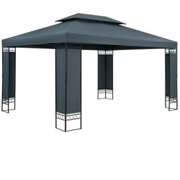 Casaria Pavillon Elda Anthrazit XXL 3x4m UV-Schutz 50+